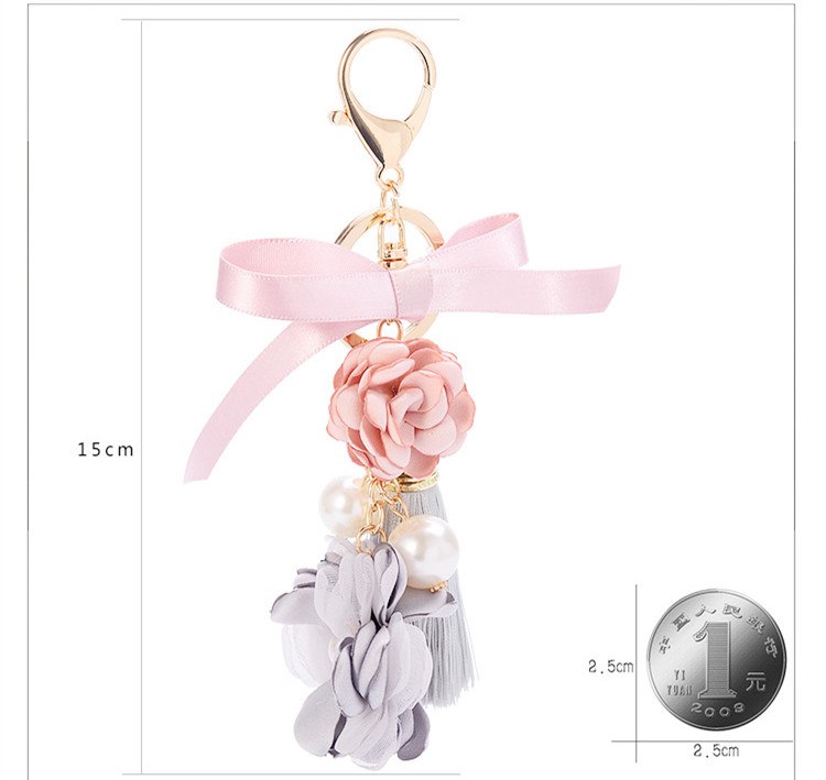 Flower & Silk Tassel Key Chain | MinxxShop
